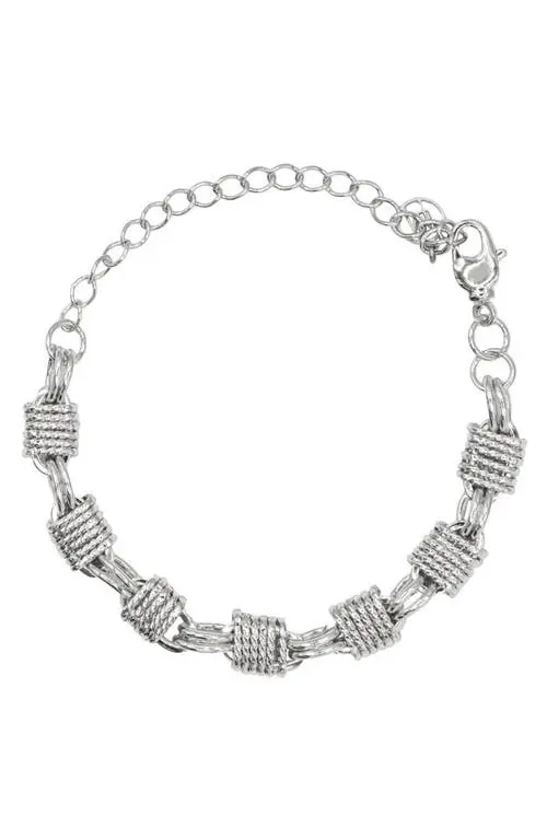 LA MENO Henley Chain Bracelet - Silver
