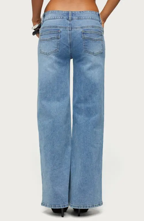 EDIKTED Dale Low Rise Straight Leg Jeans