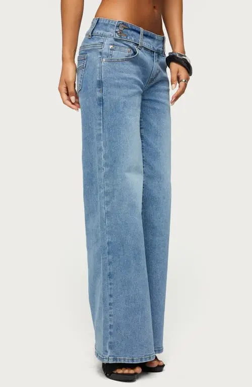 EDIKTED Dale Low Rise Straight Leg Jeans