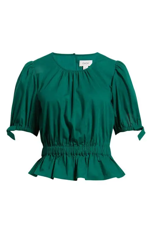 CECE DUPRAZ Balloon Sleeve Cotton Poplin Top