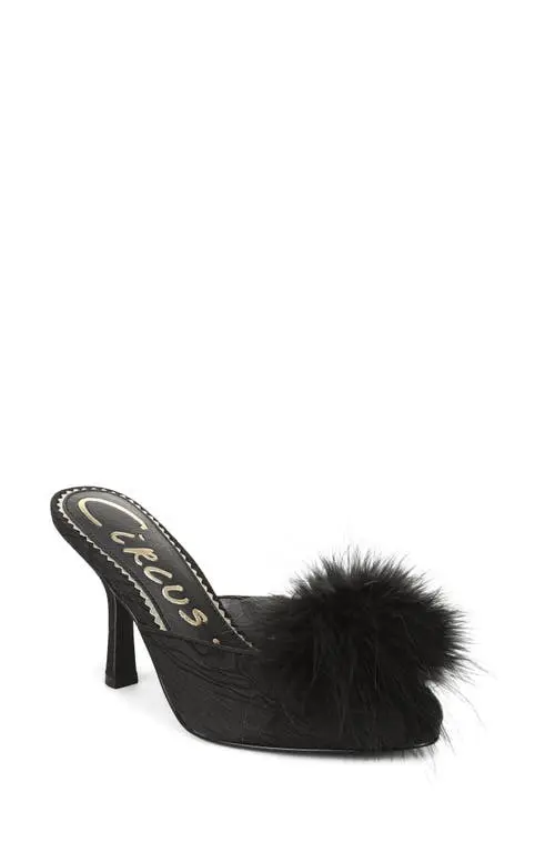 CIRCUS NY BY SAM EDELMAN Glenda Fluff Mule - Black