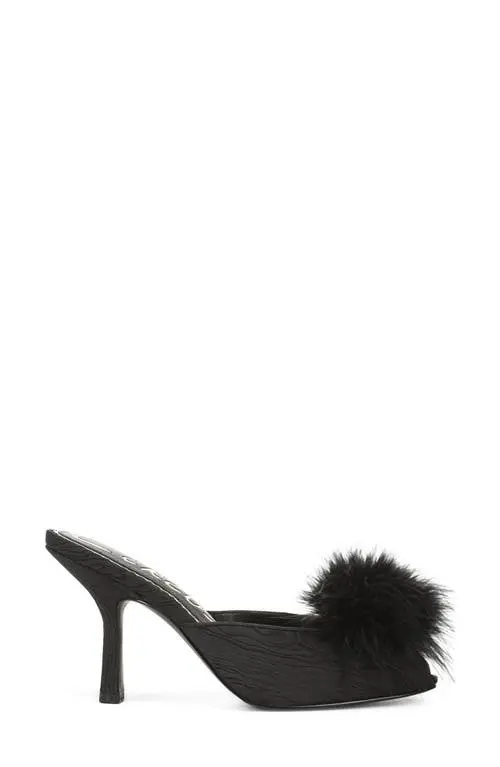 CIRCUS NY BY SAM EDELMAN Glenda Fluff Mule - Black