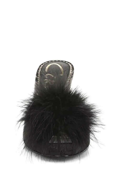 CIRCUS NY BY SAM EDELMAN Glenda Fluff Mule - Black