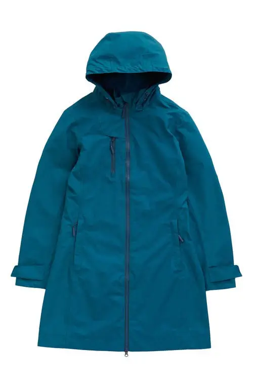 SEASALT CORNWALL Coverack Waterproof Organic Cotton Raincoat With Removable Hood - Rain Cloud