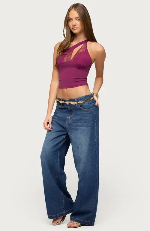 EDIKTED Nichol Low Rise Wide Leg Jeans