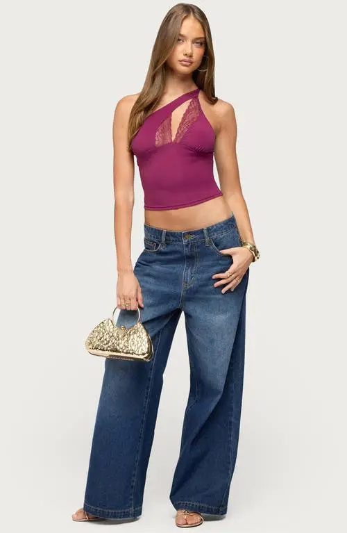 EDIKTED Nichol Low Rise Wide Leg Jeans