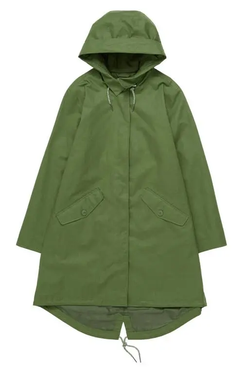 SEASALT CORNWALL Waterproof Linen & Cotton Hooded Coat