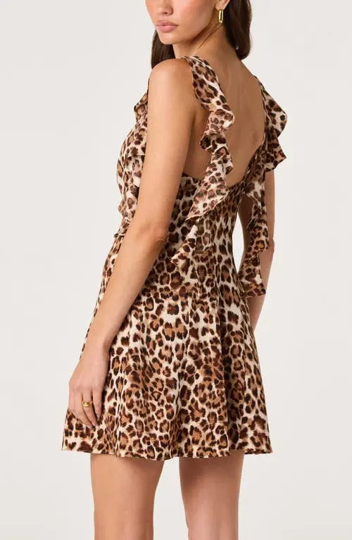 Astr The Label Olga Ruffled Mini Dress