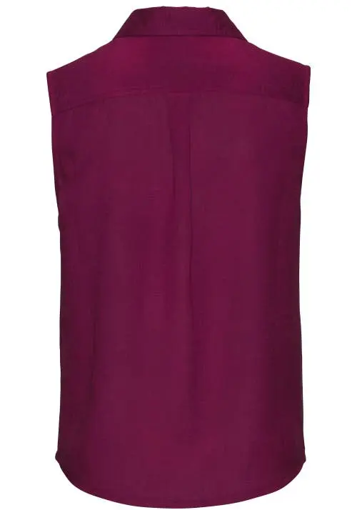 LASCANA Sleeveless Button Down Blouse