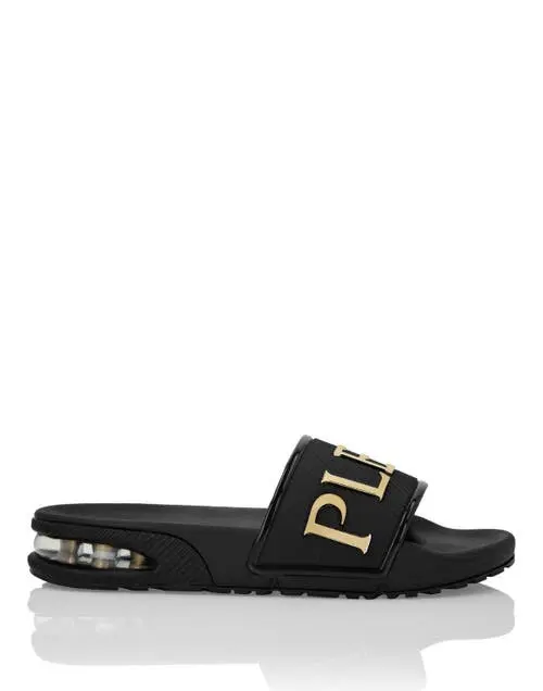 PLEIN SPORT Slides - Black/black