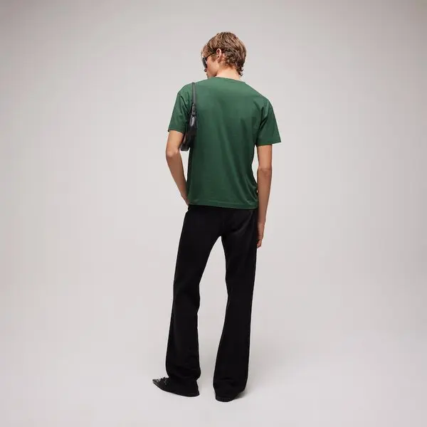 Gucci Cotton Jersey T-shirt With Embroidery - Green