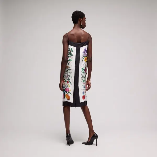 Gucci Printed Silk Twill Dress