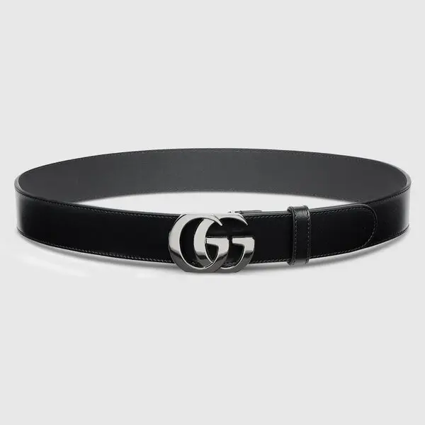 Gucci Cut Gg Marmont Belt - Black