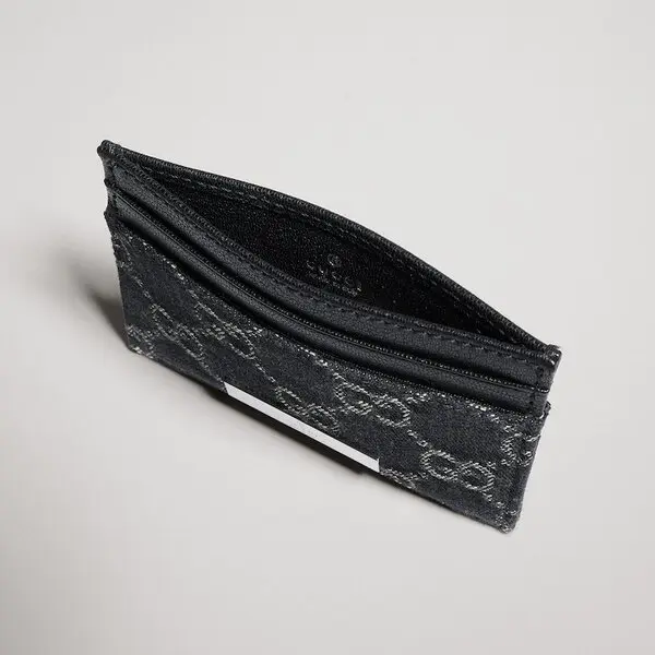 Gucci Card Case With Plaque Fabric