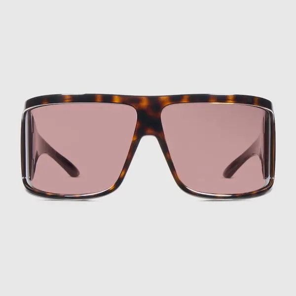 Gucci Mask Frame Sunglasses - Brown