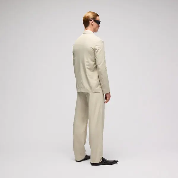 Gucci Lightweight Cotton Nylon Twill Pants With Crest Embroidery