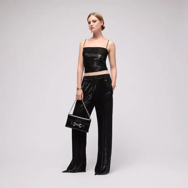 Gucci Jersey Pants With Iridescent Effect