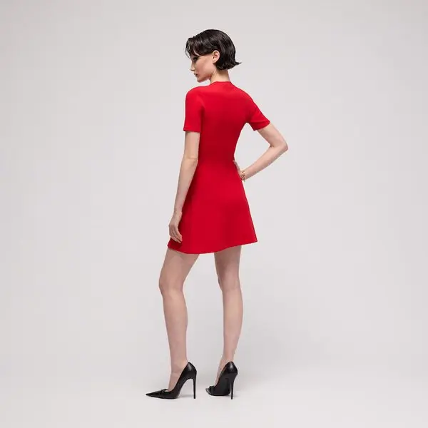 Gucci Fine Matte Viscose Flared Dress
