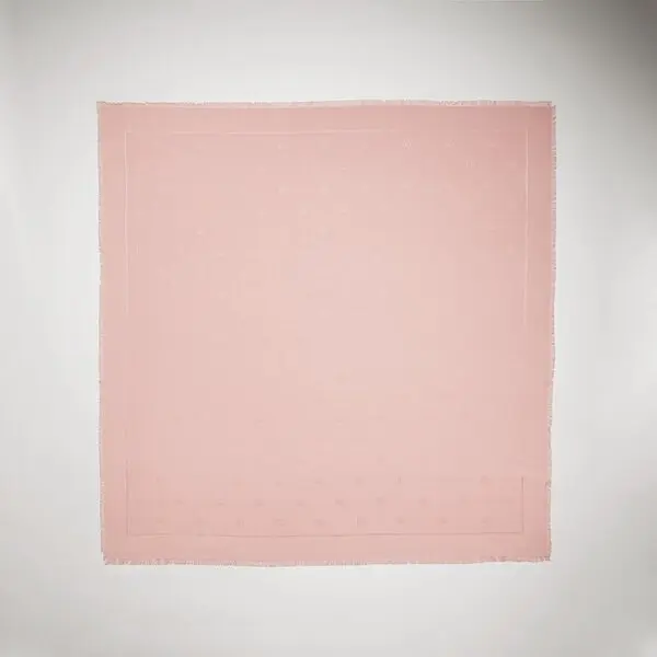 Gucci Double G Silk Wool Shawl - Pink