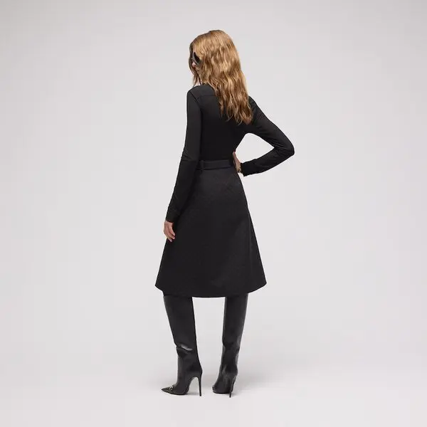 Gucci Gg Cotton Blend Midi Skirt