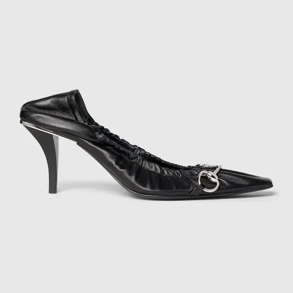 Gucci Vittoria Pump With Elastic Leather