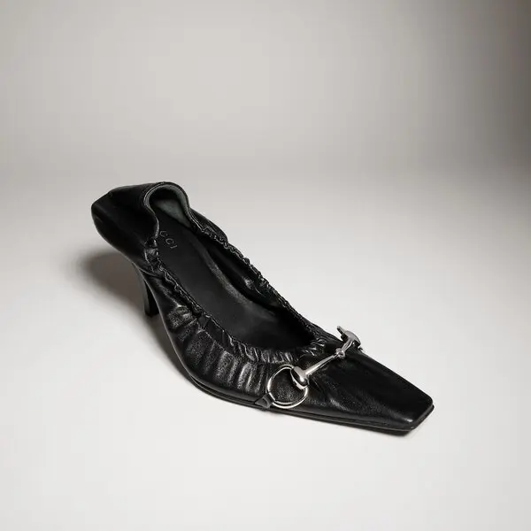 Gucci Vittoria Pump With Elastic Leather