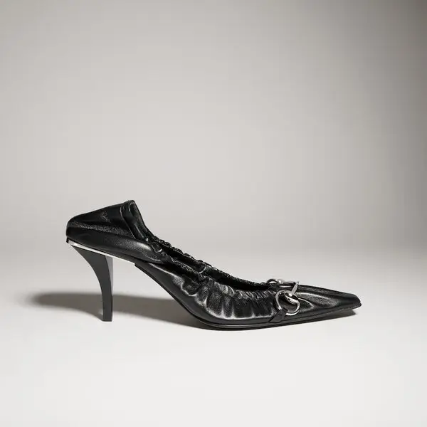 Gucci Vittoria Pump With Elastic Leather