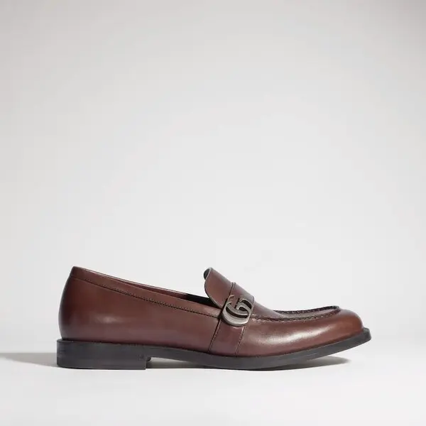 Gucci Loafer With Double G Leather