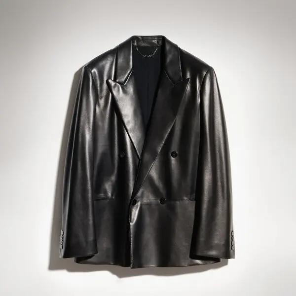 Gucci Soft Nappa Double-breasted Jacket