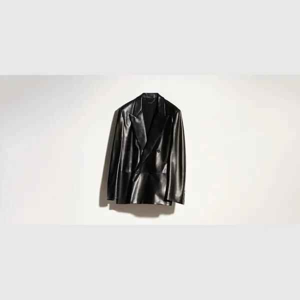 Gucci Soft Nappa Double-breasted Jacket
