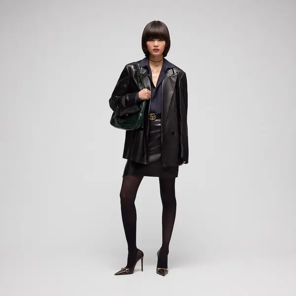 Gucci Soft Nappa Double-breasted Jacket
