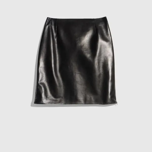 Gucci Soft Nappa Leather Mini Skirt - Black