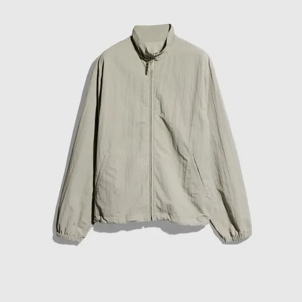Gucci Froissé Nylon Faille Zip Jacket With Embroidery - Green