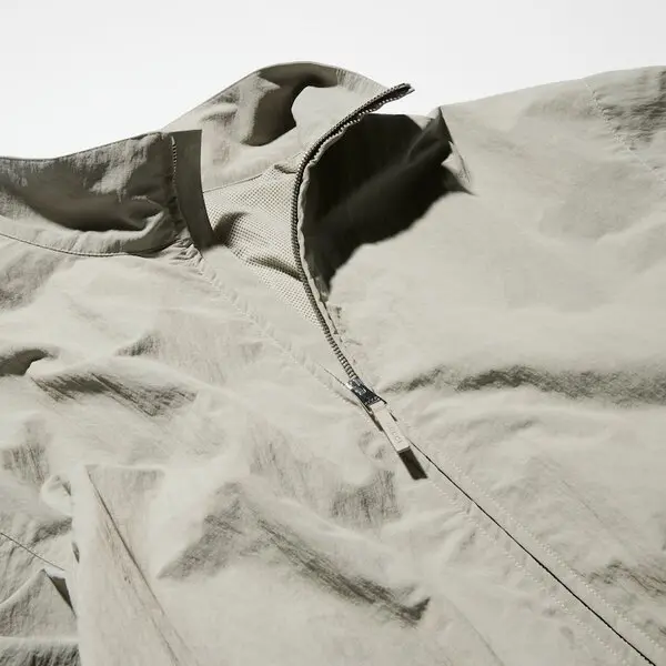 Gucci Froissé Nylon Faille Zip Jacket With Embroidery