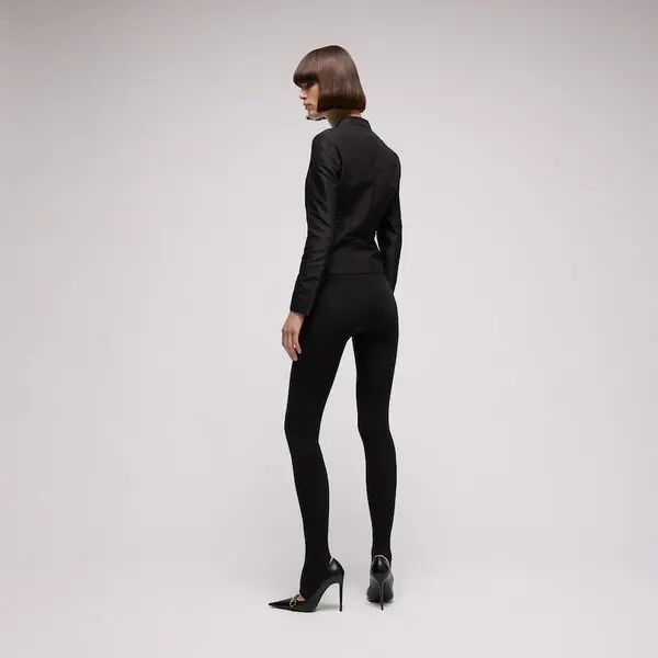 Gucci Seamless Stretch Nylon Jersey Leggings With Cut-out Heel