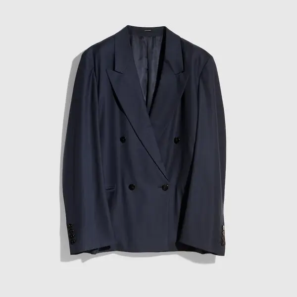 Gucci Light Wool Double-breasted Jacket - Blue