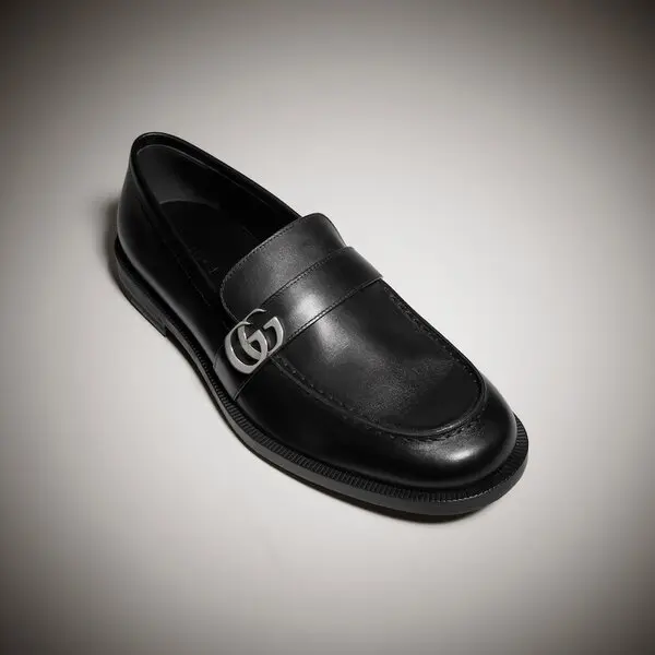 Gucci Loafer With Double G Leather