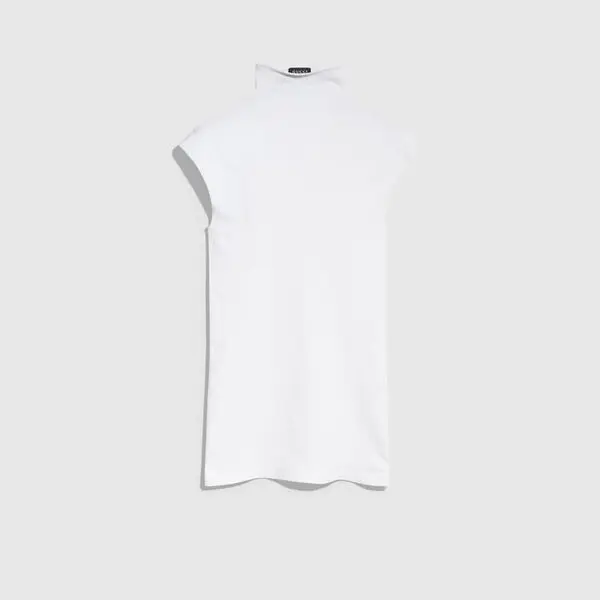 Gucci Seamless Stretch Nylon Jersey Turtleneck Tank Top