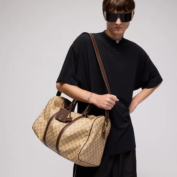 Gucci Essence Classic Medium Duffle Bag Gg Canvas