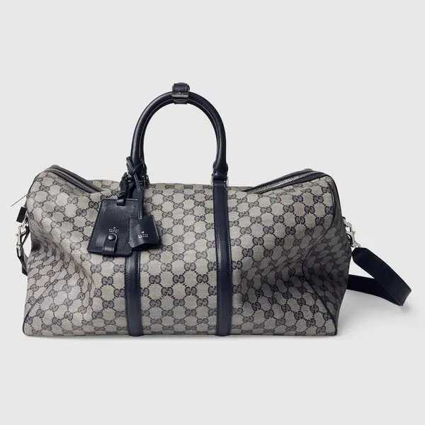 Gucci Gg Canvas Duffle Bag - Blue