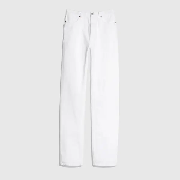 Gucci Washed Cotton Denim Pants - White