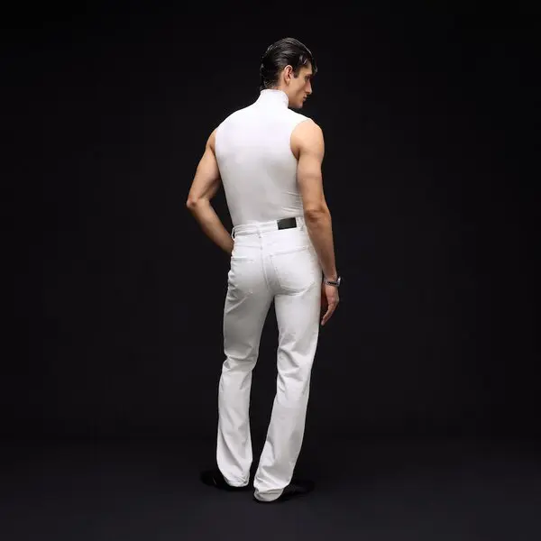 Gucci Washed Cotton Denim Pants - White