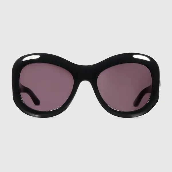 Gucci Round Frame Sunglasses - Black