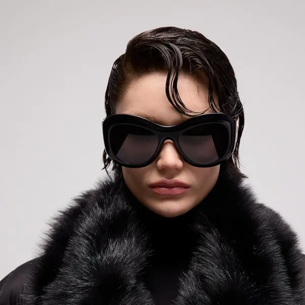 Gucci Acetate Oversized Sunglasses With Double G Detail