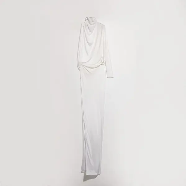Gucci Viscose Jersey Draped Dress