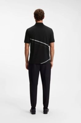 BOSS Pima Cotton Polo Shirt With Placed Print