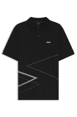 BOSS Pima Cotton Polo Shirt With Placed Print