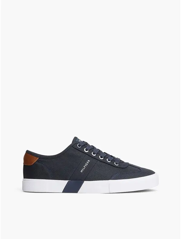 Tommy Hilfiger Canvas Low-top Sneakers With Cushioned Footbed