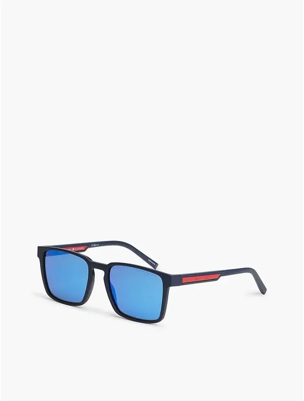 Tommy Hilfiger Square Frame Sports Sunglasses - Blue