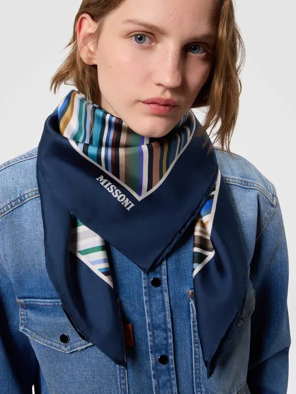 Missoni Pure Silk Striped Scarf